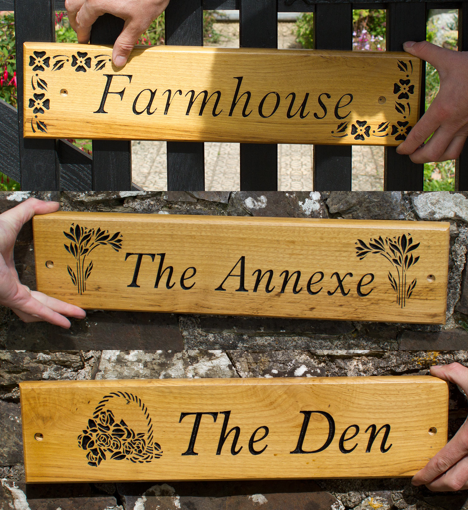 New Range of Wooden Signs - Chestnut House Signs - The Sign Maker