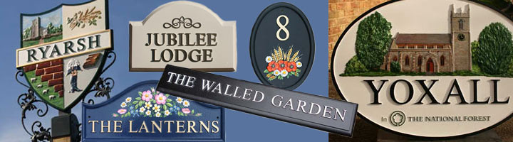 Hand painted Cast Signs - The Sign Maker