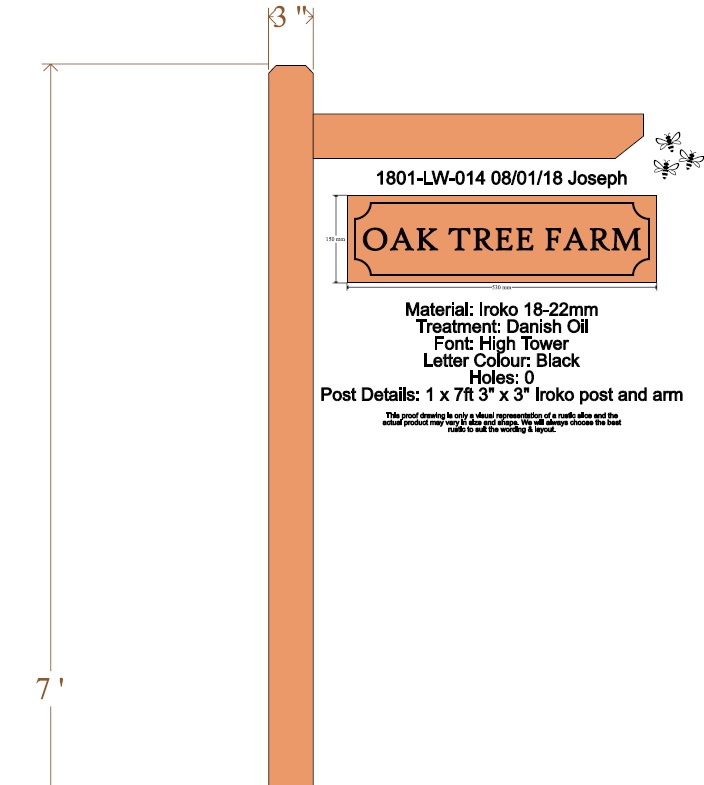 Review - Wooden Hanging Sign - The Sign Maker