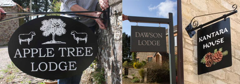 Our Hanging House Signs - The Sign Maker